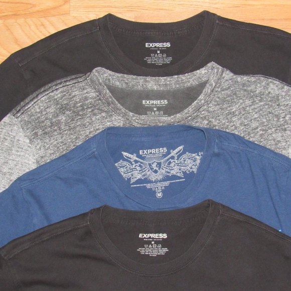 Express | Shirts | Lot Of 4 Express Graphic Tshirts Mens Medium | Poshmark